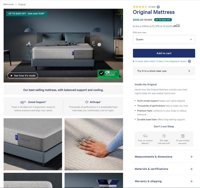 Products Page Design Examples & Best Practices