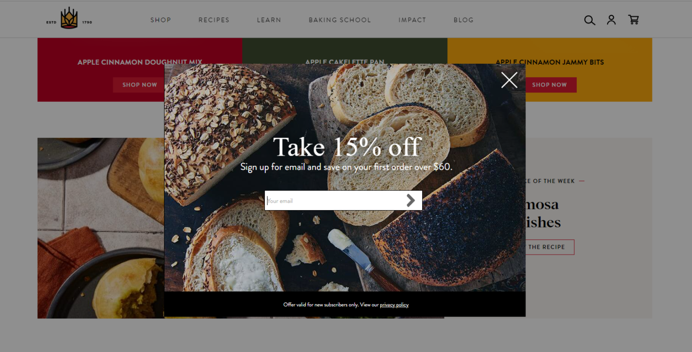 9 Standout Website Pop-up Examples of 2024