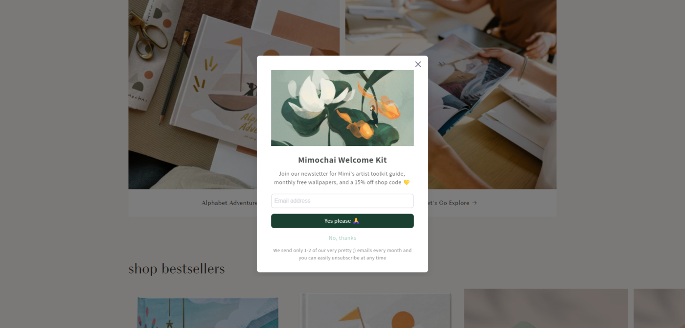 9 Standout Website Pop-up Examples of 2024
