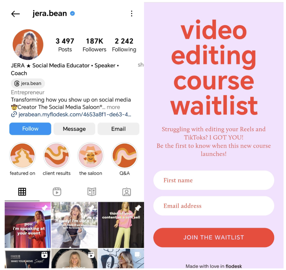 11 Excellent Examples of SMBs Link in Bio Pages