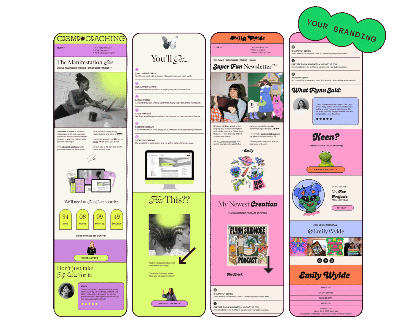Must-have Flodesk email templates from our members